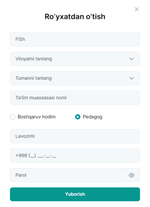 Институт педагогических инноваций (edu.profedu.uz) - личный кабинет, вход и регистрация ...
